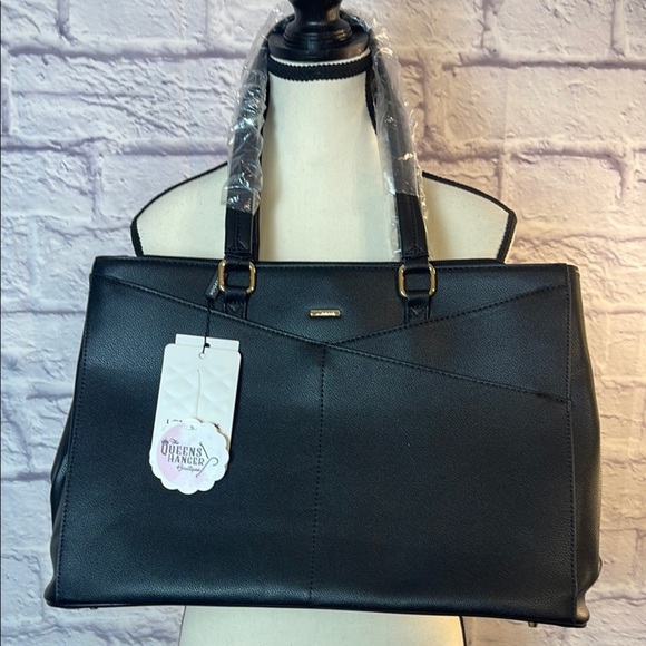 Lovevook | Bags | Nwt Chic Black Laptop Bag Structured Design Textured ...